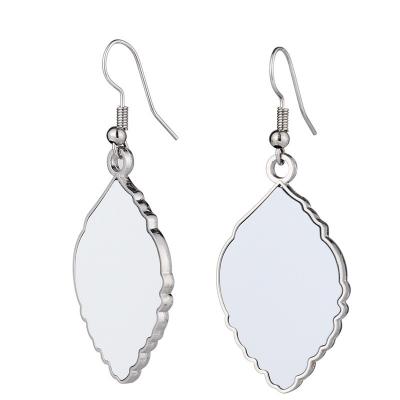 Chine Boucles d'oreilles à sublimation métallique avec insert métallique à vendre