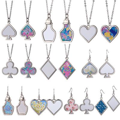 China Personalized Sublimation Products Blank Metal Sublimation Necklace for sale