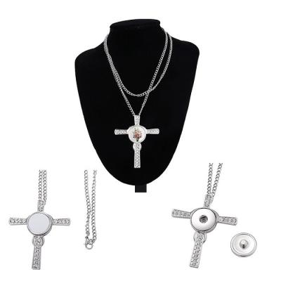 Cina Colletto di foto croce di sublimazione collante con colletti di sublimazione in zirconia cubica in vendita