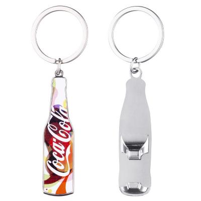 China Custom Sublimation Blank Bottle Opener Keychain for sale
