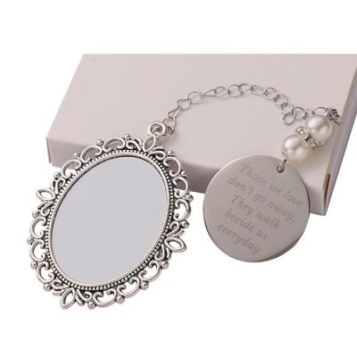 China Regalos de graduación Impresión de doble cara DIY Sublimación Photo Charm con texto de grabado con láser personalizado en venta