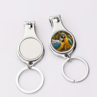 China Multi Function Sublimation Blank Foldable Hand Toe Opener Keyring Nail Scissors Nail Cutters for sale