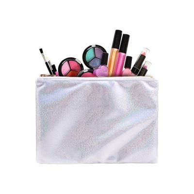 China Double-Sided Printing Colorful Glittery Sublimation Cosmetic Bag DIY Personalized Bag For Sublimation Printing for sale