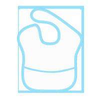 China Personalized Blank Polyester Sublimation Bibs For Babies for sale