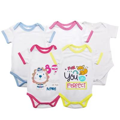 China Colored Baby Sublimation Bodysuit Romper For Sublimation Photos Printing for sale
