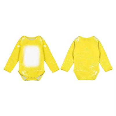 China Multicolor Bebé Sublimación Romper Blanks Tie Colorante con Mangas Largas en venta