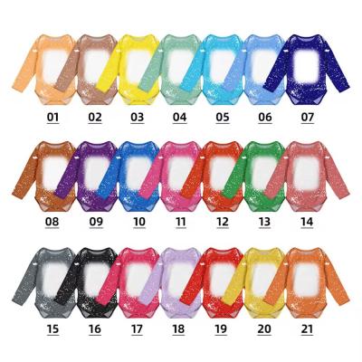 China Multicolor Bebé Sublimación Romper Blanks Tie Colorante con Mangas Largas en venta