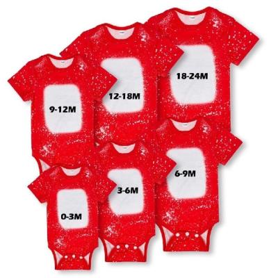 China Multicolor Bebé Sublimación Romper Blanks Tie Colorante con Mangas Largas en venta