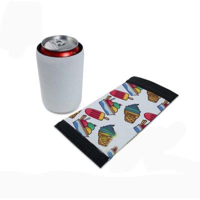 China Customized Sublimation Can Cooler Blanks With Black Edge Neoprene Sublimation Koozies for sale