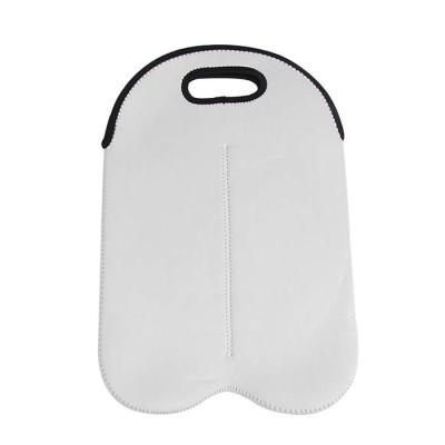 China Neoprene Sublimation Wine Bottle Bag For Two Bottles for sale