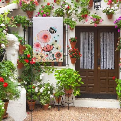China White Sublimation Garden Flag Blanks For DIY Personalized Double Sided Photo Printing for sale