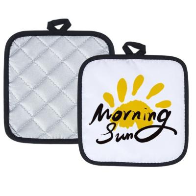 중국 다이 커스텀 수블리메이션 히트 단열 패드 블랙 엣지 부엌 폴리에스터 플래시매트 수블리메이션 판매용