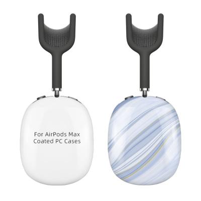 China Para Airpods Max Sublimación Caso de PC recubierto en blanco Impresión 3D personalizada Protección contra arañazos Capa de auricular de sublimación en venta