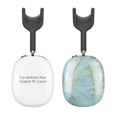 China Para Airpods Max Sublimación Caso de PC recubierto en blanco Impresión 3D personalizada Protección contra arañazos Capa de auricular de sublimación en venta