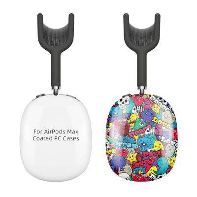 China Para Airpods Max Sublimación Caso de PC recubierto en blanco Impresión 3D personalizada Protección contra arañazos Capa de auricular de sublimación en venta