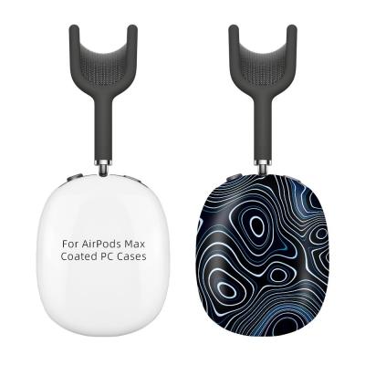 China Para Airpods Max Sublimación Caso de PC recubierto en blanco Impresión 3D personalizada Protección contra arañazos Capa de auricular de sublimación en venta