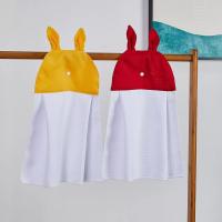 China Creative Waffle Polyester Hand Towels For Sublimation With Rabbit Ear for sale