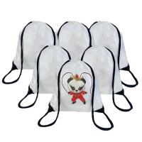 China Sublimation Non woven Drawstring Bag Custom Drawstring Backpacks for sale