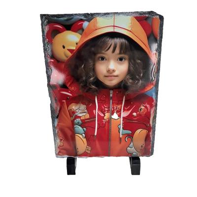 China Customized Various of Shapes Sublimation Blank Rock Photo Slate for sale