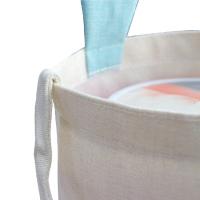 China Custom Sublimation Bunny Ear Easter Basket diy Easter Egg Bucket for sale