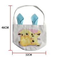China Custom Sublimation Bunny Ear Easter Basket diy Easter Egg Bucket for sale