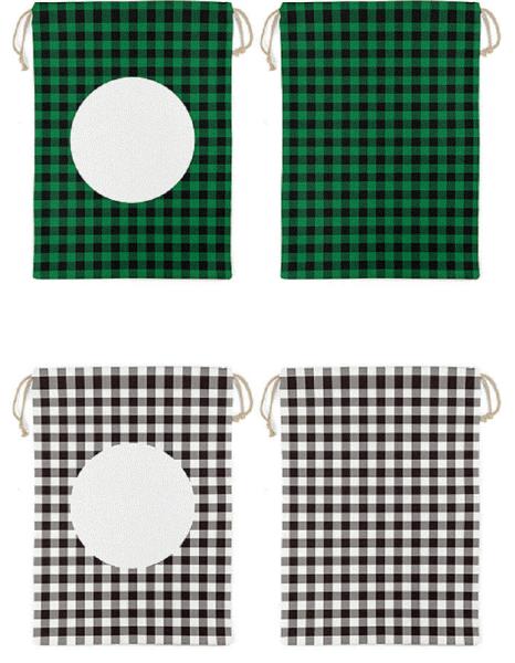 Quality Personalized Linen Christmas Sublimation Drawstring Bag Customized Various Sizes for sale