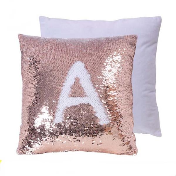 Quality Multiple Colours Sublimation Blank Sequin Cushion Cover For Personalising Gift for sale