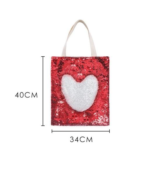 Quality Customizable DIY Sublimation Blanks Magic Reversible Sequin Tote Bag 40*34cm for sale