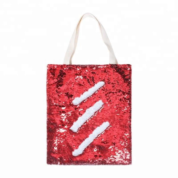 Quality Customizable DIY Sublimation Blanks Magic Reversible Sequin Tote Bag 40*34cm for sale