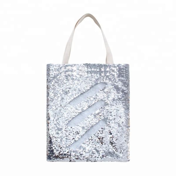 Quality Customizable DIY Sublimation Blanks Magic Reversible Sequin Tote Bag 40*34cm for sale