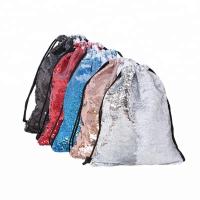 Quality Magic Sparkling Blank Sublimation Items Sequin Drawstring Bag for sale