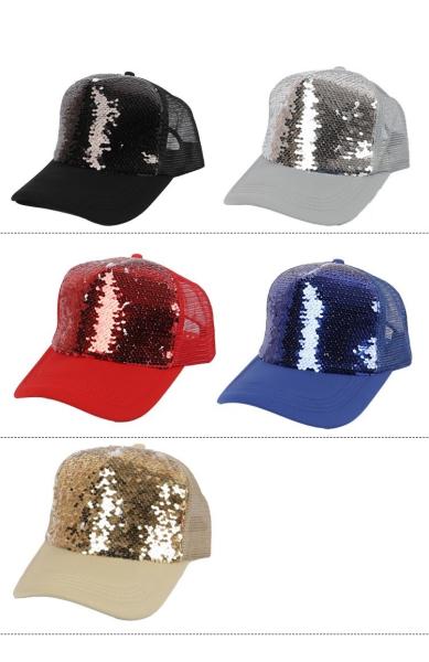 Quality Customized Sequin Sublimation Baseball Cap For Photo Printing for sale
