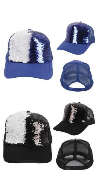 Quality Customized Sequin Sublimation Baseball Cap For Photo Printing for sale