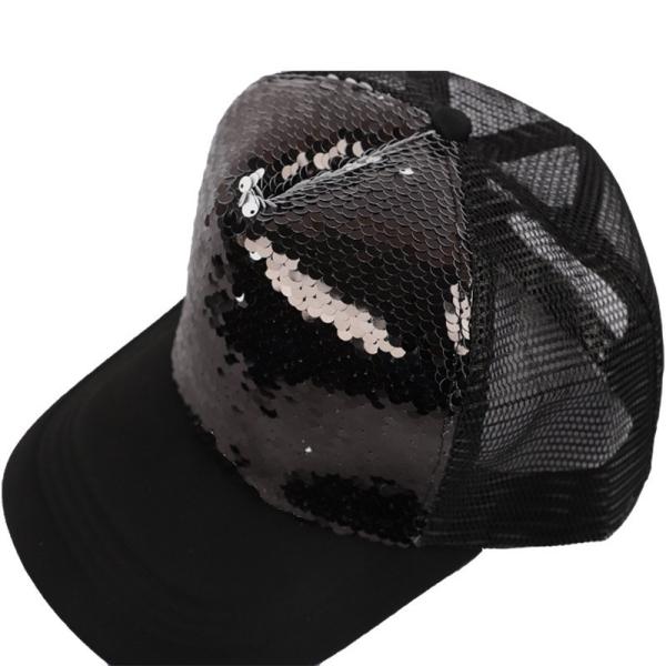 Quality Customized Sequin Sublimation Baseball Cap For Photo Printing for sale