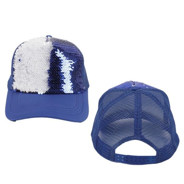 Quality Customized Sequin Sublimation Baseball Cap For Photo Printing for sale