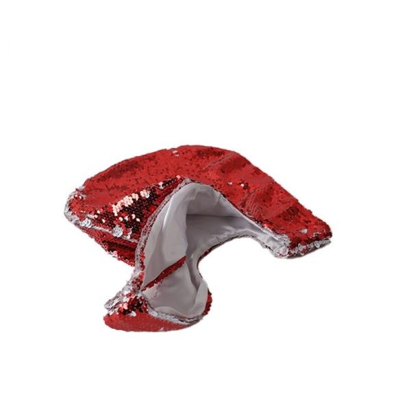 Quality DIY LOGO Sublimation Shiny Sequin Wrist Bag Walking Makeup Bag for sale