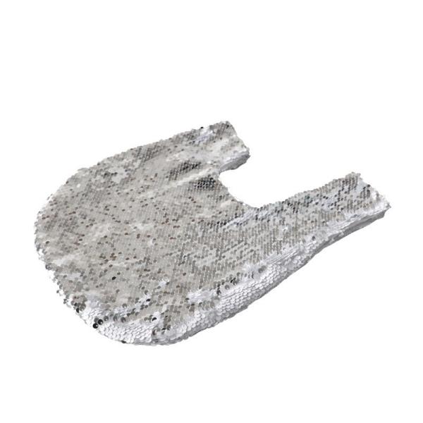 Quality DIY LOGO Sublimation Shiny Sequin Wrist Bag Walking Makeup Bag for sale