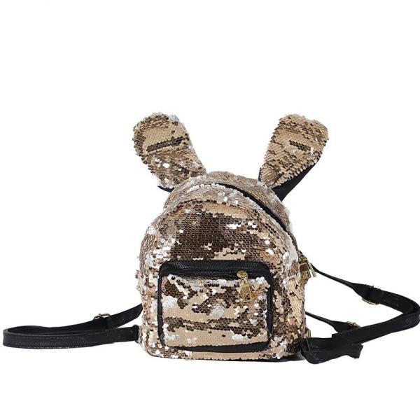 Quality Stylish Shiny Sublimation Sequin Backpack With Rabbit Ear For Sublimation for sale