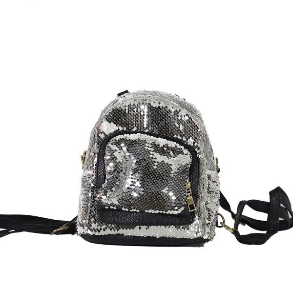 Quality Custom Photo Glitter Sequin Backpack Trendy Travel Backpack For Sublimation for sale