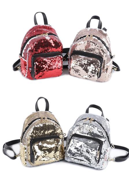 Quality Custom Photo Glitter Sequin Backpack Trendy Travel Backpack For Sublimation for sale