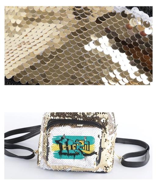 Quality Stylish Shiny Sublimation Sequin Backpack With Rabbit Ear For Sublimation for sale