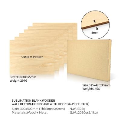 China Sublimation Key Hanger Diy Printing Door Hanger Home Decorative Wood Blanks For Sublimation for sale