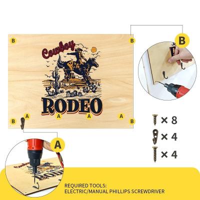 China Sublimation Key Hanger Diy Printing Door Hanger Home Decorative Wood Blanks For Sublimation for sale