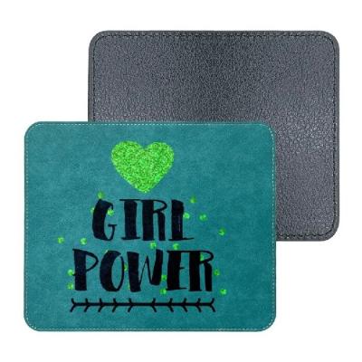 China Blank Sublimation PU Leather Placemat For Sublimation Heat Transfer Printing for sale
