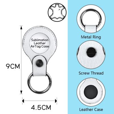 China Customization Sublimation Leather Blanks Apple Airtag Tracker Locator Tracker for sale