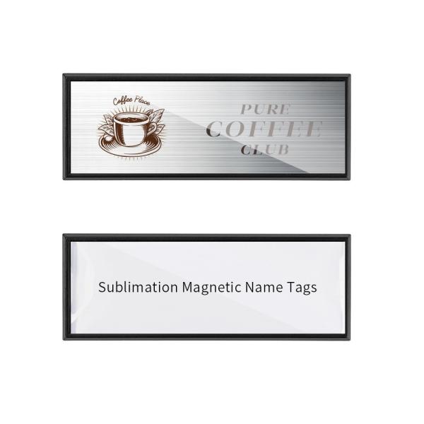 Quality DIY Customized Wooden Sublimation Magnetic Name Tags Blanks For Photo Printing for sale