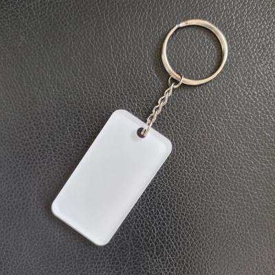China DIY Personalized Sublimation Blank Acrylic Keychains For Sublimation Photos Printing for sale
