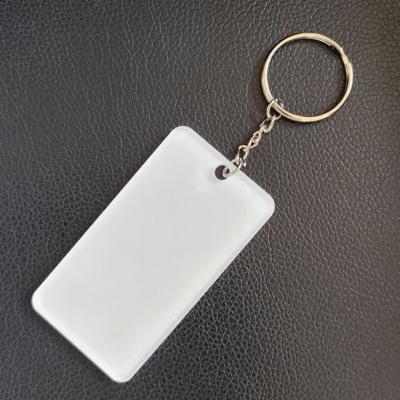 China DIY Personalized Sublimation Blank Acrylic Keychains For Sublimation Photos Printing for sale