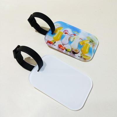 China Anti Loss Personalized Acrylic Luggage Tag Blanks For Sublimation Photos Printing for sale