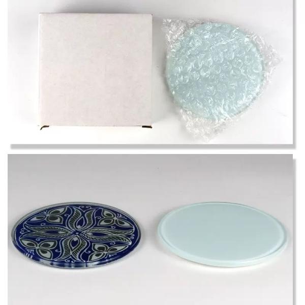 Zusammengestelltes Sublimationsglas für den Fotodruck 10 cm Größe
